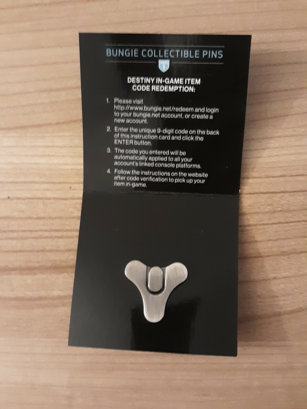 DESTINY 2 Silver Metal TRICORN Collectible Pin (NO EMBLEM CODE INCLUDED ...