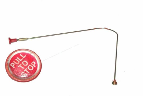 Stop Control Rod and Knob Complete Assembly for Massey Ferguson 135 ECs ...