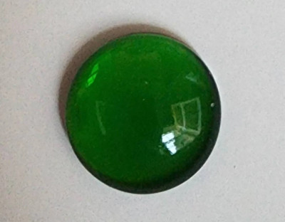 Round Smooth Jewels- German Made- Trans Emerald Green- Multiple Sizes ...