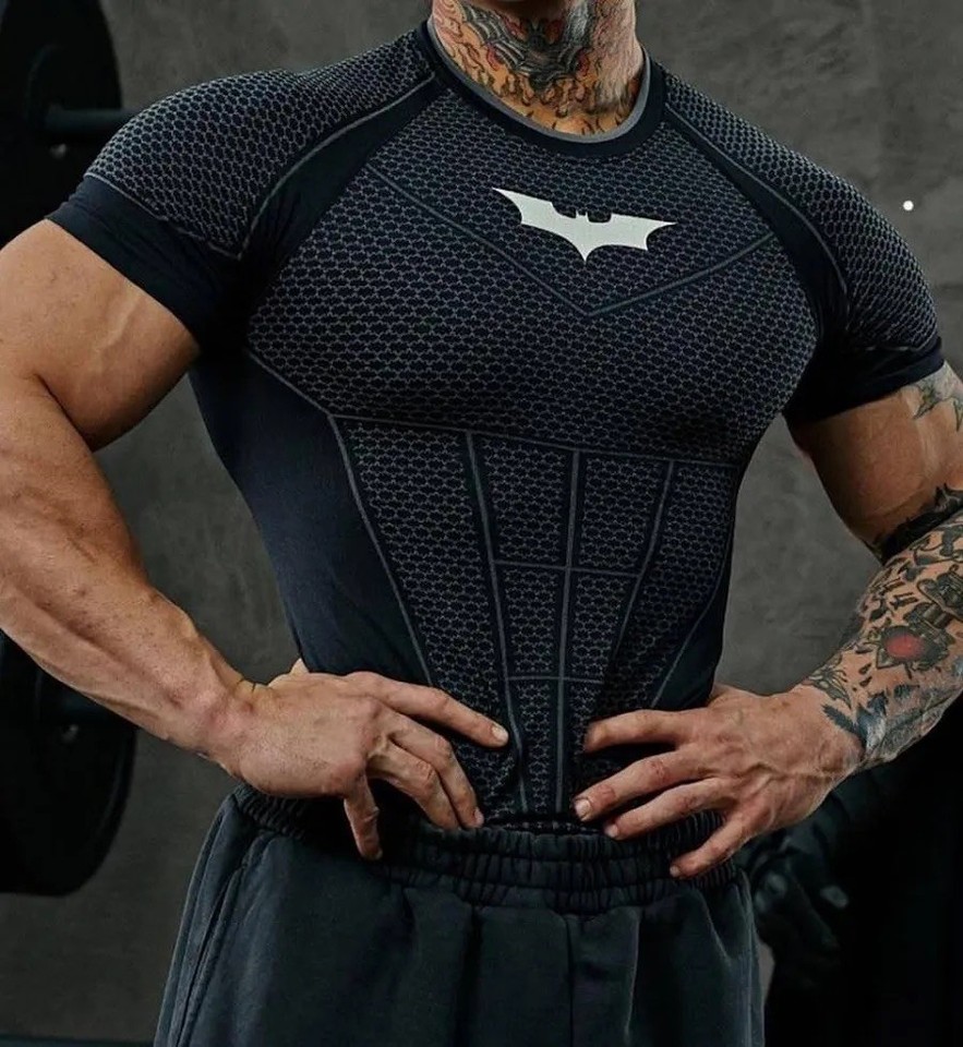 YoungLA 4259 (SOLD OUT) - Batman Compression Tee Shirt - BLACK - MEDIUM ...