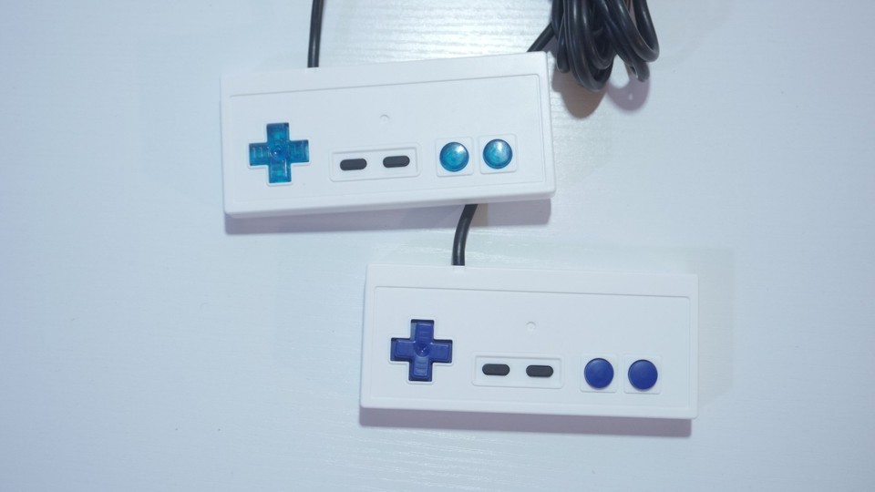 Transparent Clear Nintendo NES Video Game Console NES-001 with Blue LED ...