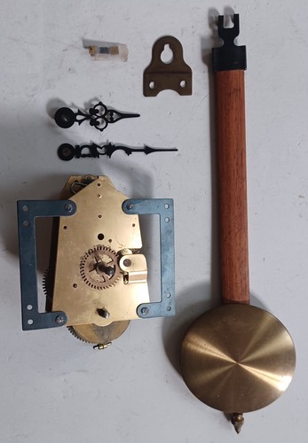 Jauch Time Only School House Clock Movement, Hands, Pendulum & Mounting ...