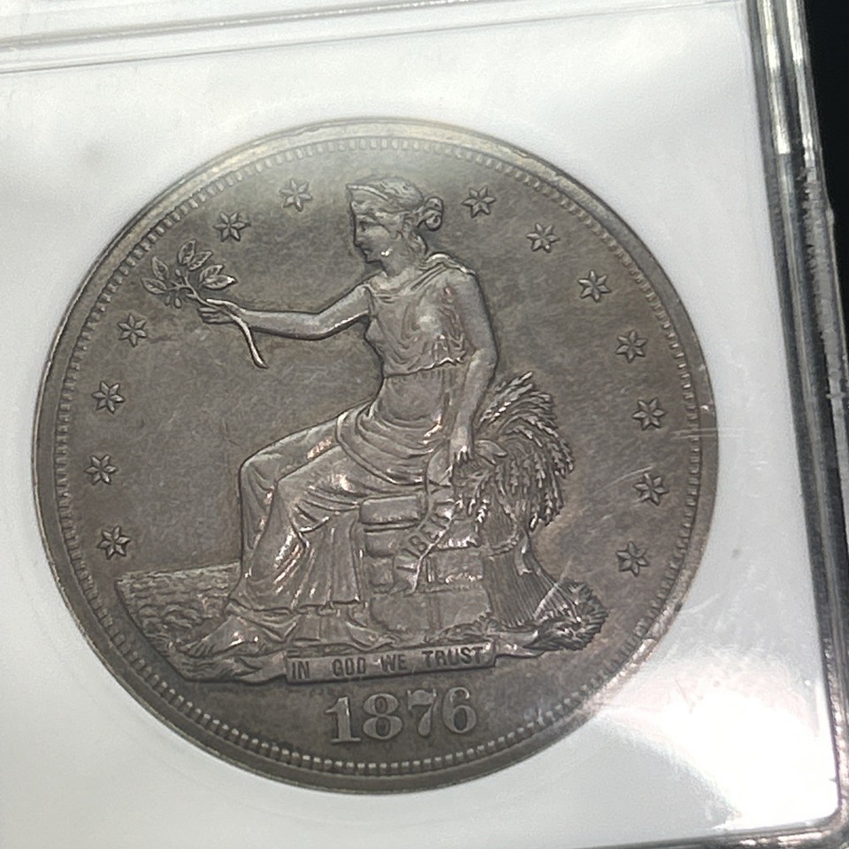 SASA 1876 Proof Trade Dollar Anacs OH Pf50 Nice Coin | eBay