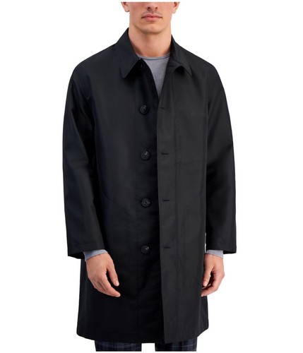 Hugo Boss Mens Solid Raincoat, Black, Large 621384807995| eBay