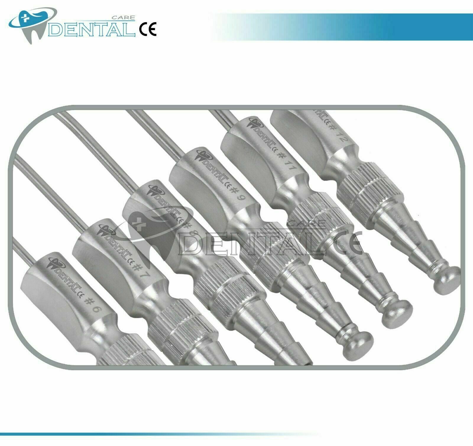 Frazier Suction Tube Aspirator Angled (Set Of 6) Surgical Dental ...