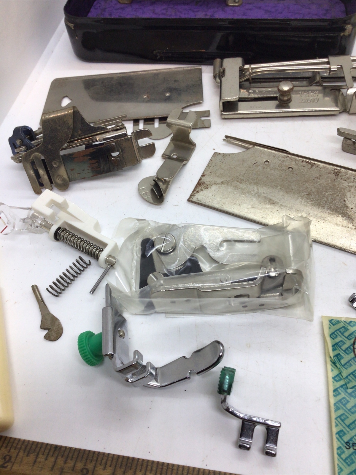 SINGER - Vintage SEWING MACHINE parts attachments accessories lot | eBay
