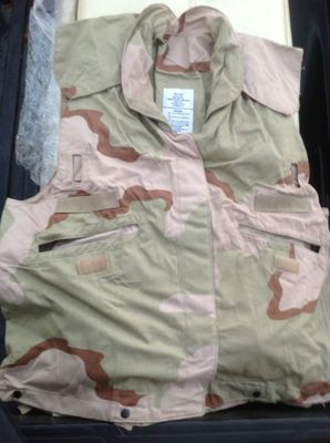 US Army Military DCU Desert Camo PASGT Combat Vest Cover Size X-Small ...