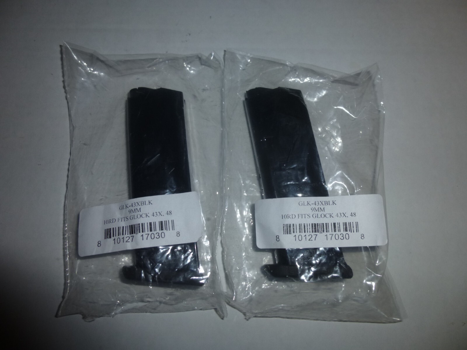 Glock model 43X or 48 magazine 10 rounds Qty 2 New mags G43X or G48 ...