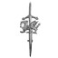 Scottish Kilt Pins Various Design Chrome Finish 4" Highland Pin ...