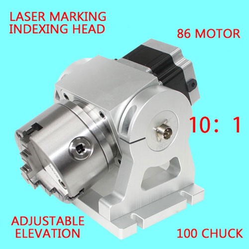 CNC Indexing Head Laser Marking Machine A Axis Fourth Axis Adjustable ...
