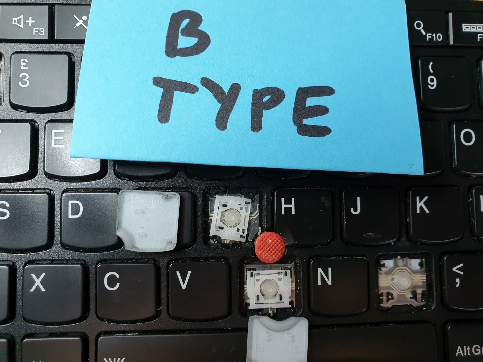 LENOVO Thinkpad X1 YOGA Carbon 1st Gen Any key, replacement keys! two ...