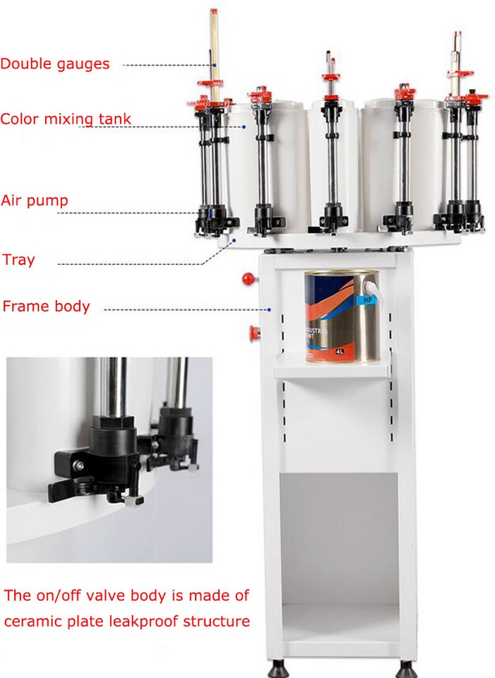 14 Station Manual Paint Color Dispenser Tinting Machine Paint Tinter ...