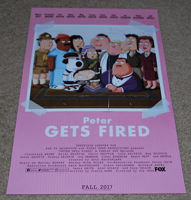 SDCC 2017 EXCLUSIVE FOX TWENTIETH CENTURY PETER GETS FIRED POSTER | eBay