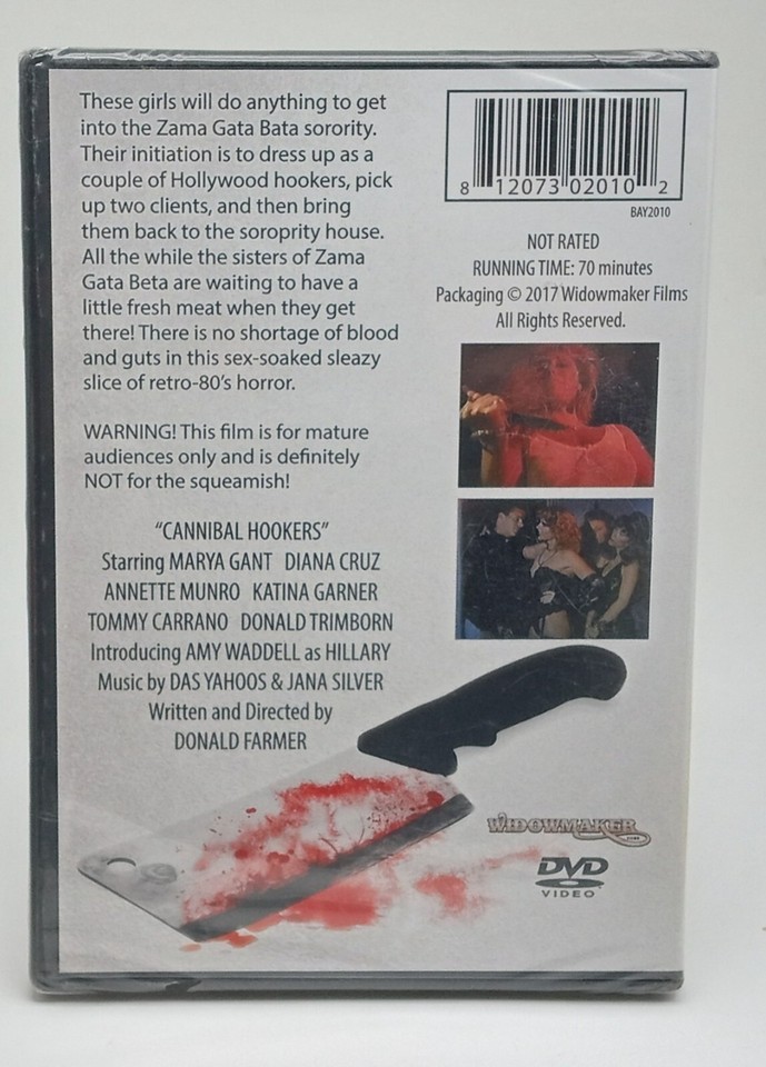 Cannibal Hookers DVD Widowmaker Video Unrated * BRAND NEW * BUY 2 GET 2 ...