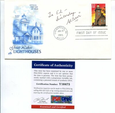 AL CERVI - NBA - BUFFALO BISONS - PSA DNA - FDC - SIGNED AUTOGRAPHED ...