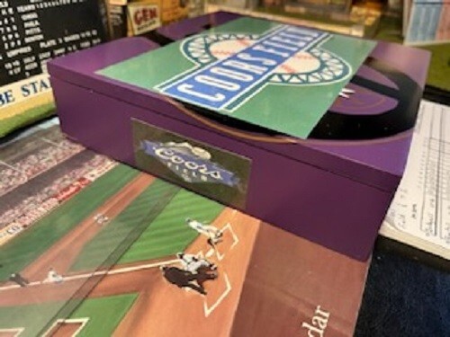 Coors Field Strat-O-Matic / APBA Cigar Box Stadium! Unique! Home of the ...