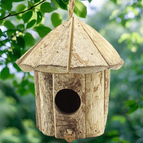 Wooden Birdhouses for Outside Hanging Cardinal Nesting Box Natural ...