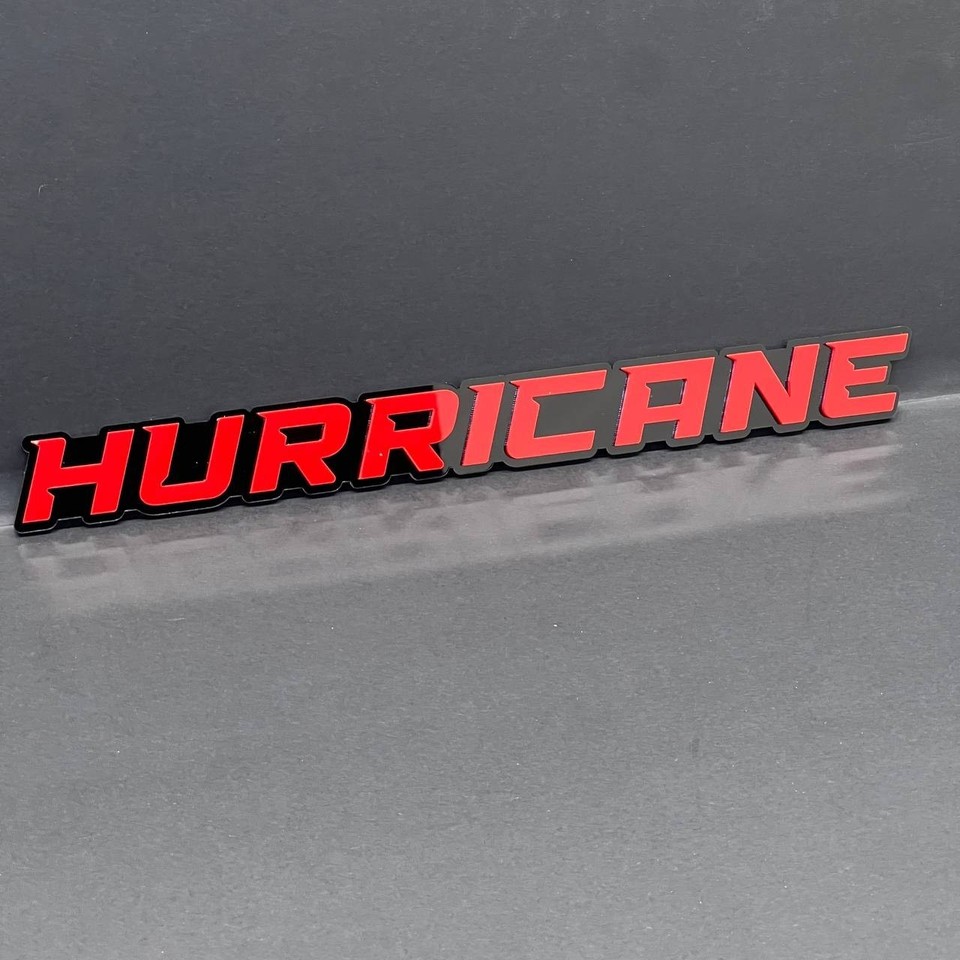 1PC HURRICANE 3D Emblem Multicolor Custom Badge Sticker for Car SUV ...