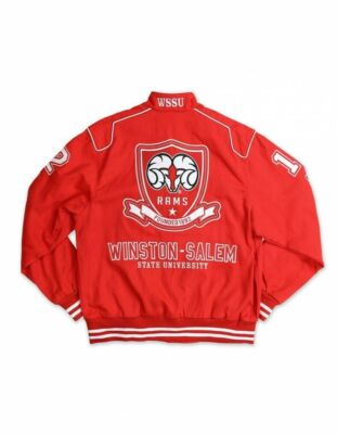 Winston Salem University Red Race jacket Historically Black College ...