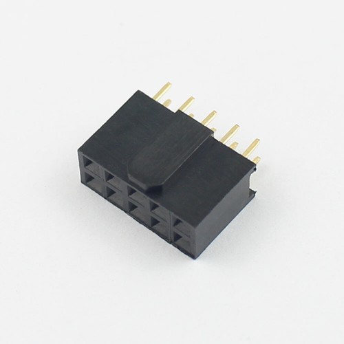 10Pcs 2.54mm Pitch 2x5 10 Pin Female Header Strip Connector Polarizing ...