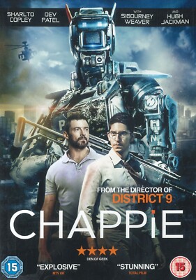 Chappie (2015) DVD, Sharlto Copley, Dev Patel, Hugh Jackman [Region 2 ...