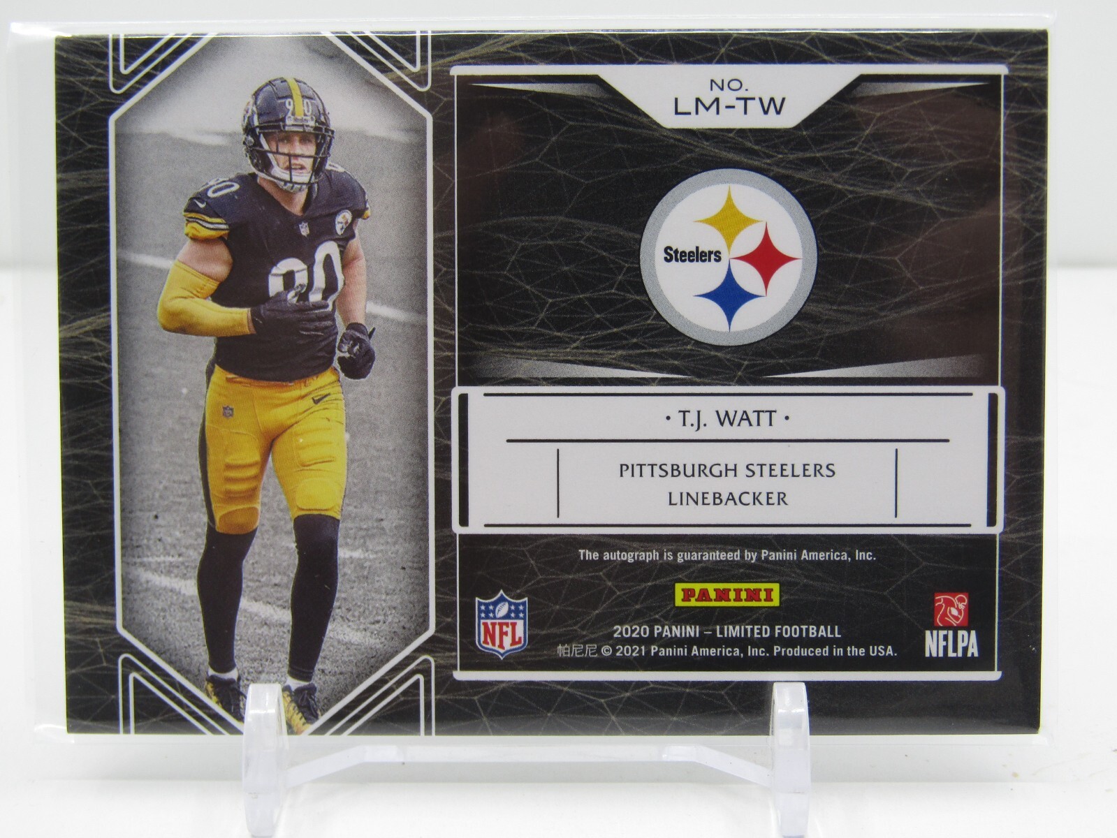 TJ WATT 2020 LIMITED MEMBERSHIP AUTOGRAPH AUTO! #17/35! SP! PITTSBURGH ...