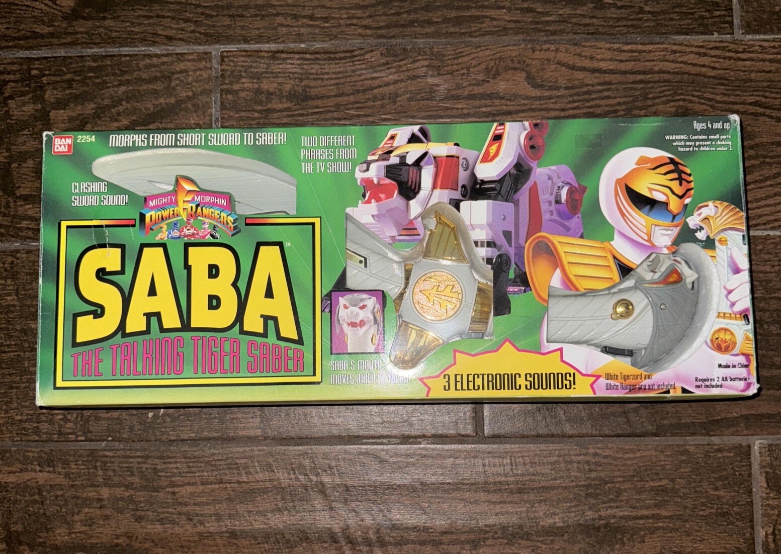Bandai Mighty Morphin Power Rangers 1994 SABA The Talking Tiger Saber ...