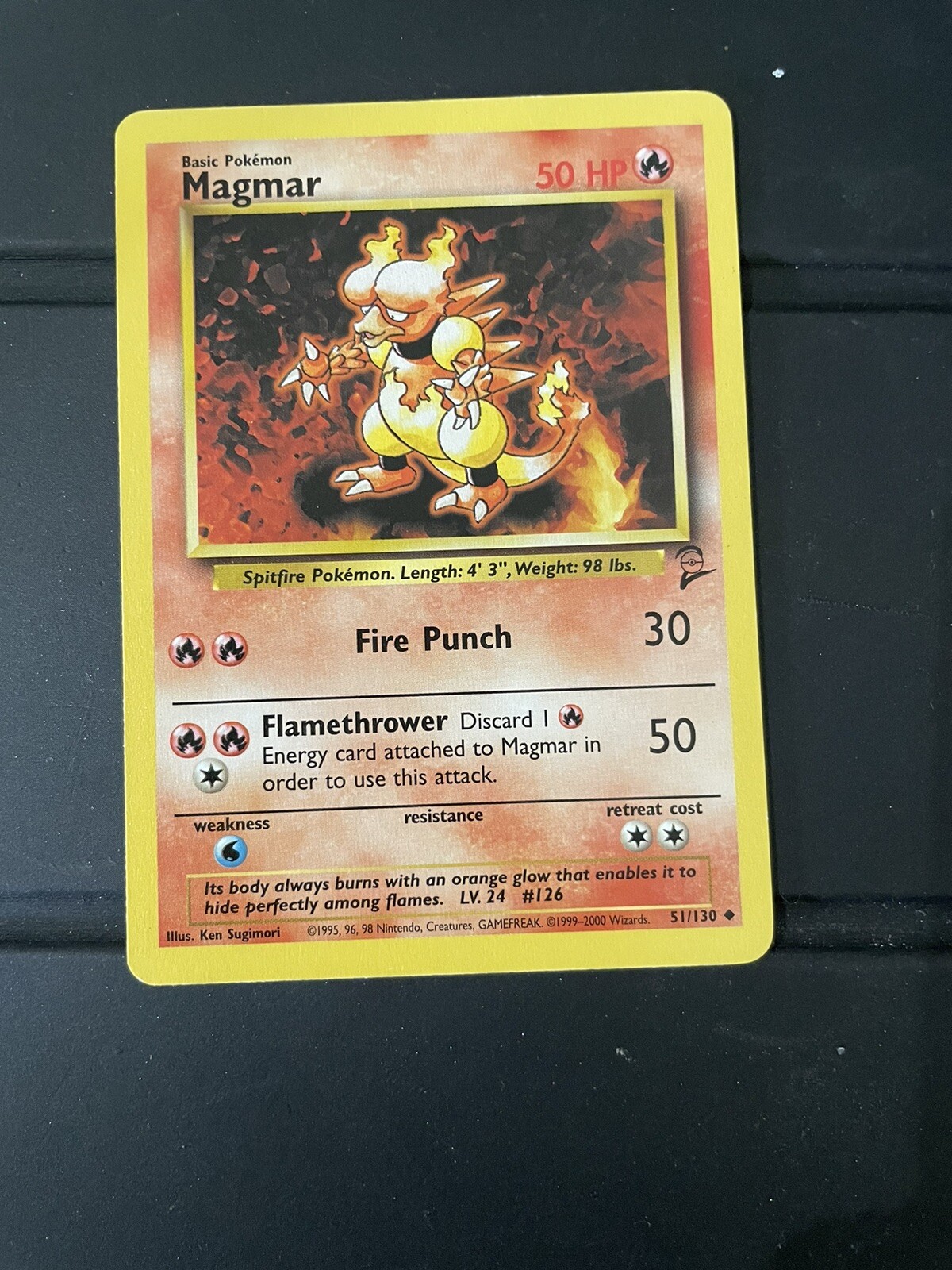 Pokémon TCG Magmar Base Set 2 51/130 Regular Unlimited Uncommon | eBay