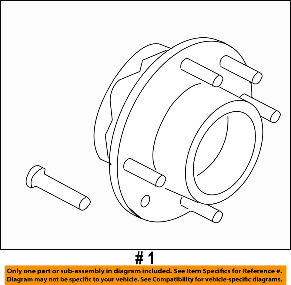 FORD OEM 11-16 F-350 Super Duty-Front Wheel Hub DC3Z1104A | eBay