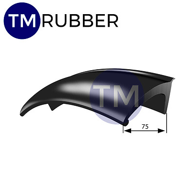 75MM SIDE FIT 4WD PREMIUM RUBBER WHEEL ARCH FLARES FLEXY 4 WHEEL SET ...