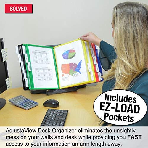 Ultimate Office AdjustaView 20-Pocket Desk Reference Organizer with ...