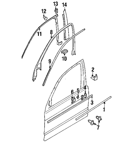 BMW 51138166675 GENUINE OEM BODY SIDE MLDG CLIP | eBay