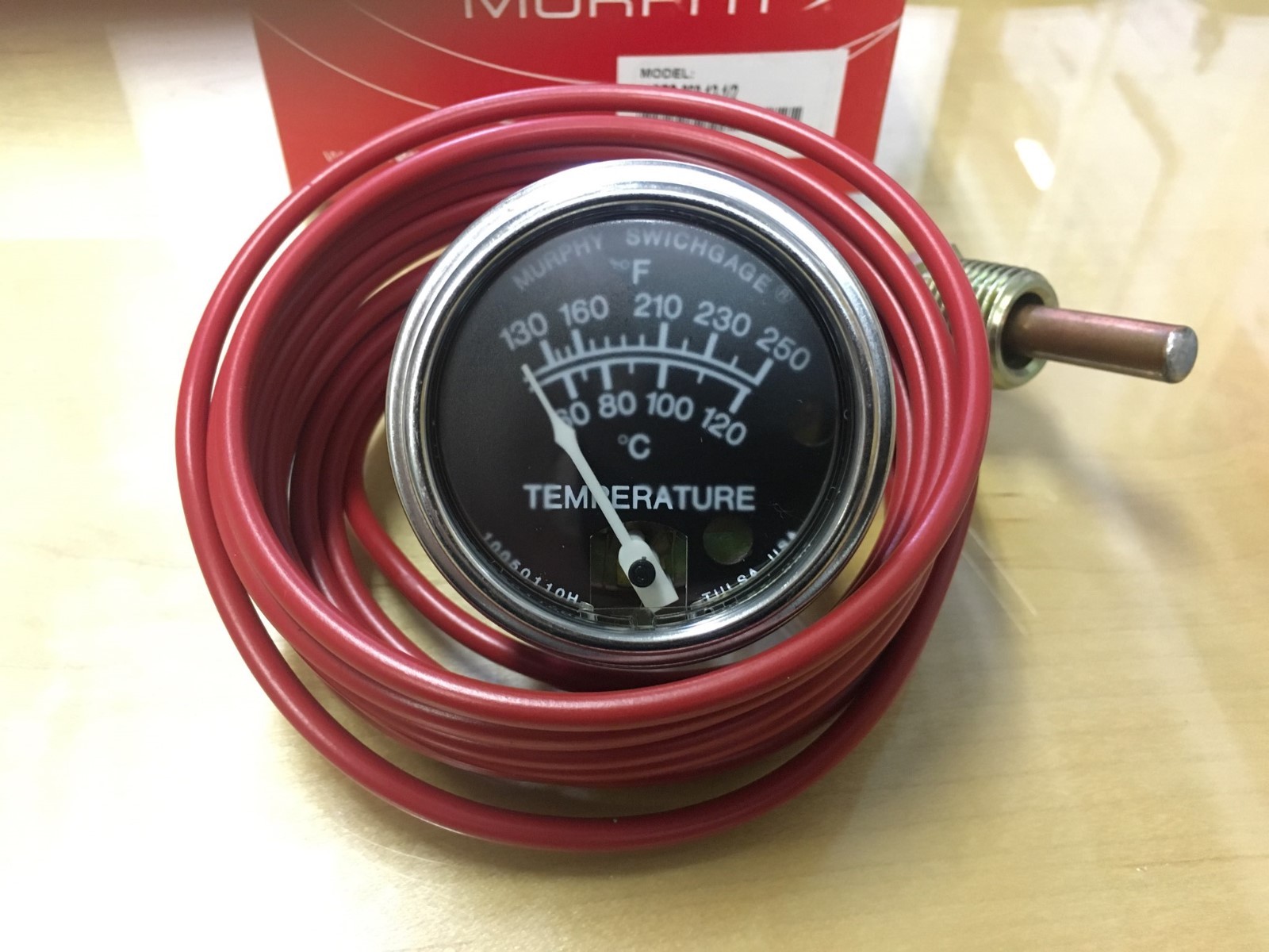 MURPHY 20BTG-250-12-1/2 TEMPERATURE GAUGE - 130-250°F for sale online ...