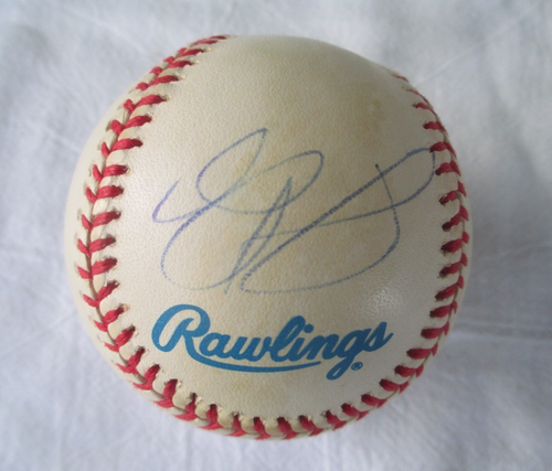 JERMAINE DYE AUTOGRAPHED SIGNED AMERICAN LEAGUE BASEBALL WITH CUBE | eBay