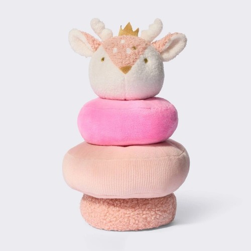 NEW Cloud Island Soft Plush Baby Toy Stacker Kids Baby Room Decor Gift Pink Deer | eBay