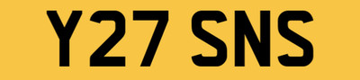 YASIN'S PRIVATE CAR REG NUMBER PLATE Y27 SNS YASIN YASEN YAS YAZ YASEEN ...