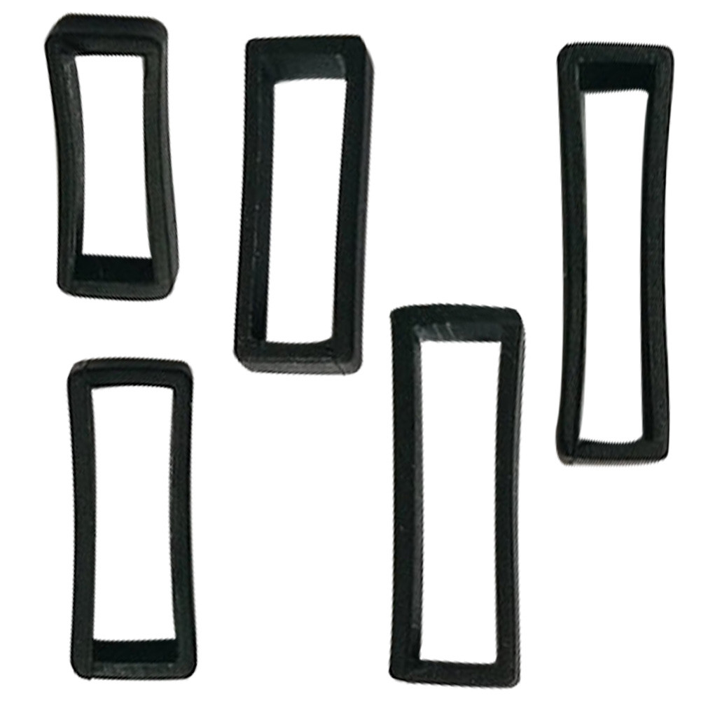 2Pc Watch Strap Band Keeper Holder Hoop Loop Ring Retainer Black ...