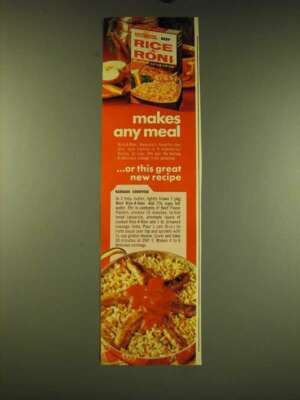 1967 Golden Grain Beef Rice-A-Roni Ad - makes any meal | eBay
