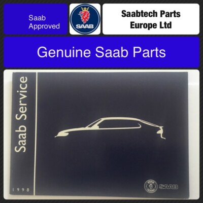 Original Saab 1998 Empty Service Book in English New Old stock # Xb5b1 ...