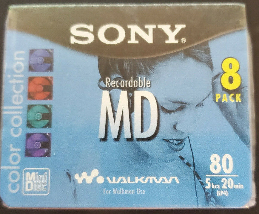 Sony 80 Minute Color MiniDisc (Pack of 8) for sale online | eBay