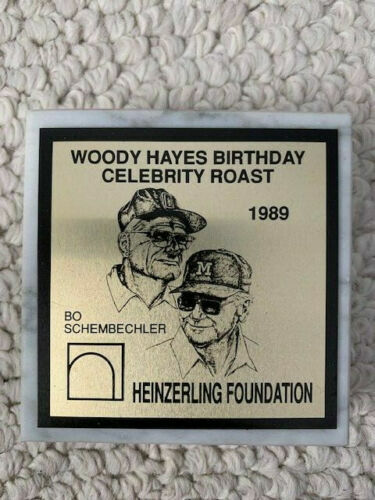 WOODY HAYES BIRTHDAY CELEBRITY ROAST PAPERWEIGHT 1989 OHIO STATE RARE ...