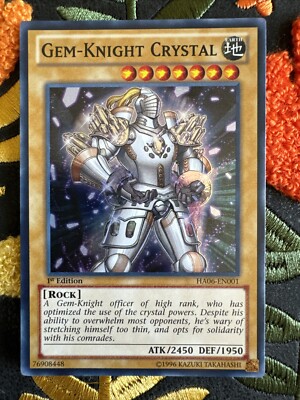 Yu-Gi-Oh! Gem-Knight Crystal - HA06-EN001 - 1st Edition - Super Rare ...