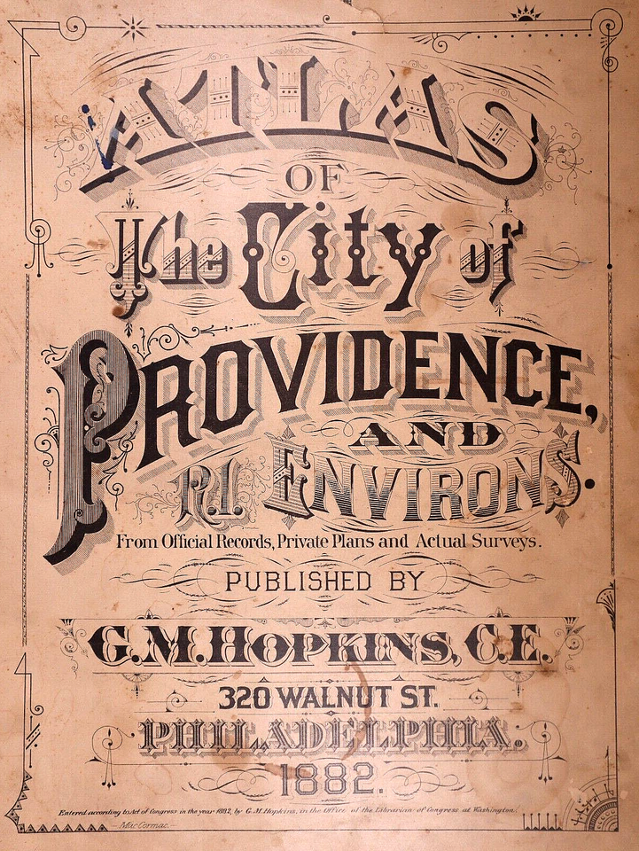 1882 Plat Map ~ HUGHESDALE - DYERVILLE, JOHNSTON, RHODE ISLAND #37 ...
