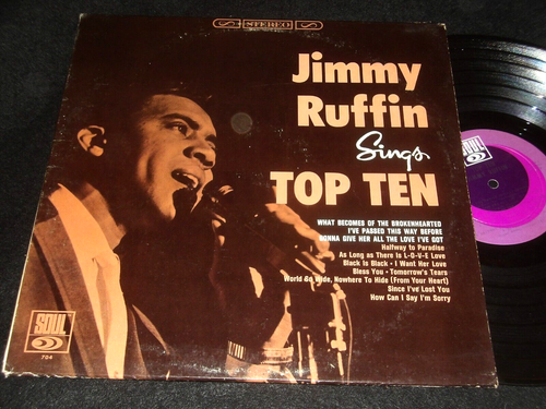 JIMMY RUFFIN 1966 Soul/ Motown LP SINGS TOP TEN Original Essential ...