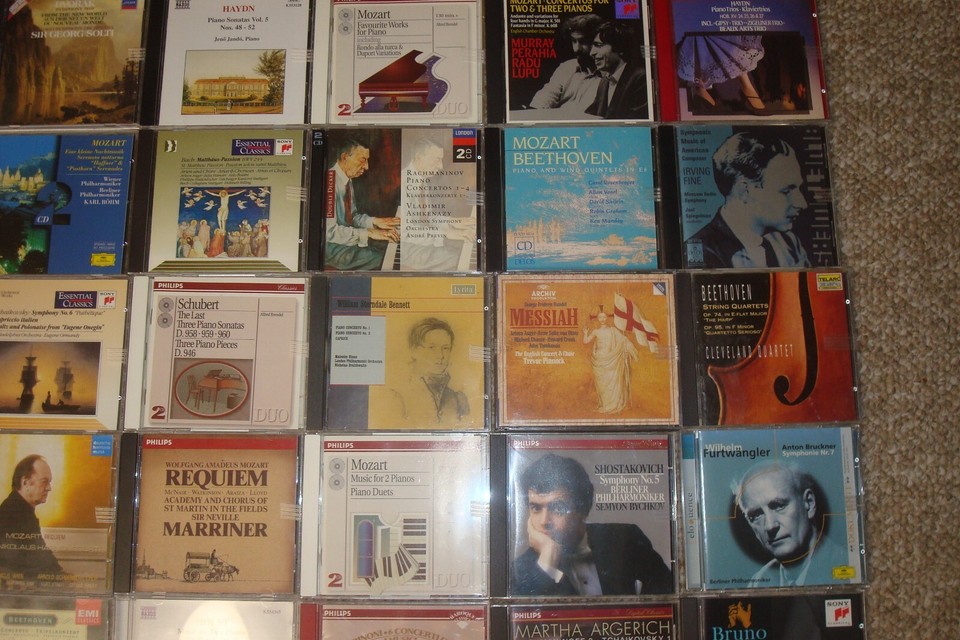 Huge Lot of 151 Classical Music CDs. Excellent Condition. Great Labels ...