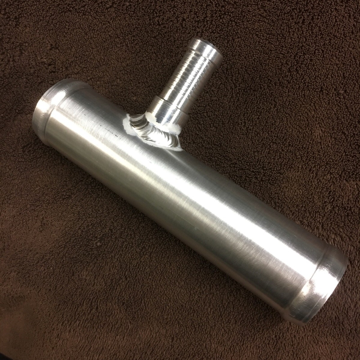 3-way Radiator Hose Connector Universal Aluminum Coolant T-Pipe Fitting ...