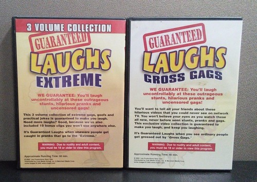 Guaranteed Laughs Extreme / Guaranteed Laughs Gross Gags (2 DVD Set ...