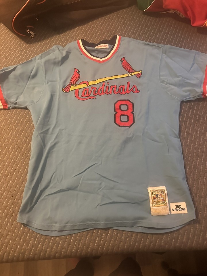 Hal McRae Signed Game Used 2005 Throwback Jersey Powder Blue St Louis ...
