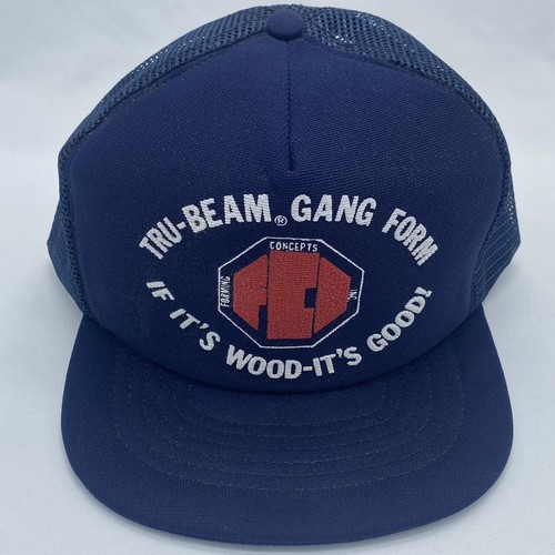 Vintage Forming Concepts Inc Tru-Beam Snapback Trucker Style Hat Made ...