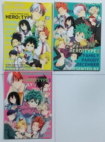 My Hero Academia Japanese Doujinshi HERO:TYPE 3 Volume Set | eBay
